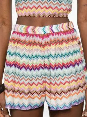 Missoni Pleated Zigzag Shorts - Multicolor
