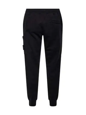 Stone Island Black Organic Cotton Jogger Trousers - Multicolor