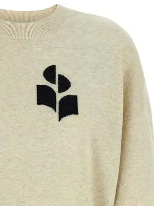 Isabel Marant Étoile Marisans Sweater With Logo Intarsia - Gray