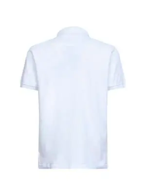 Etro White Cotton Pique Polo Shirt With Pegaso Embroidery - Multicolor