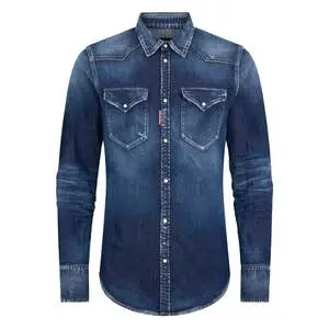 Men's Dsquared2 Blue Shirts