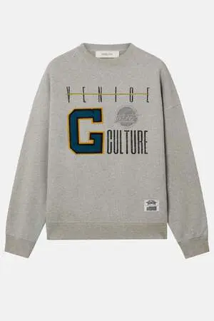 GOLDEN GOOSE Crewneck Sweatshirt With Front Print - Multicolor