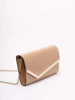 JIMMY CHOO Emmie Patchwork Chain Strap Clutch - Multicolor