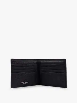 Saint Laurent Tiny Hammered Leather Wallet - Multicolor