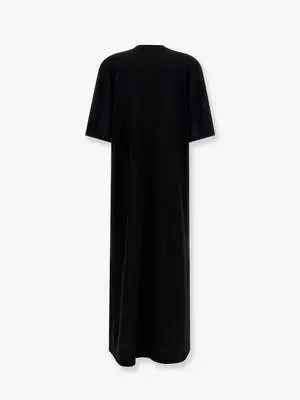 TOTEME Long Merino Wool Dress - Black