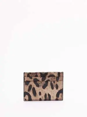 Dolce & Gabbana Leopard Print Card Holder