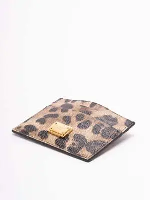 Dolce & Gabbana Leopard Print Card Holder