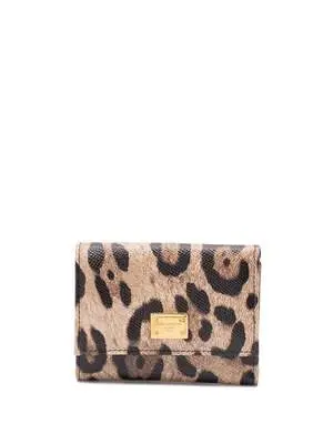 Dolce & Gabbana Leopard Print Wallet - Multicolor