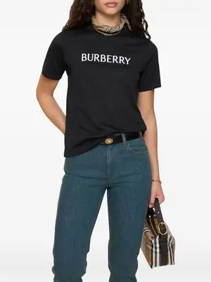 Burberry Logo Print Cotton T-shirt