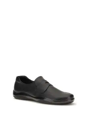 Prada Toblach Leather Loafers - Black