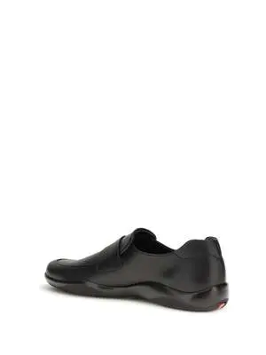 Prada Toblach Leather Loafers - Black