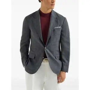 Brunello Cucinelli Deconstructed Blazer - Gray