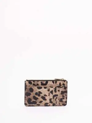 Dolce & Gabbana Leopard Print Card Holder