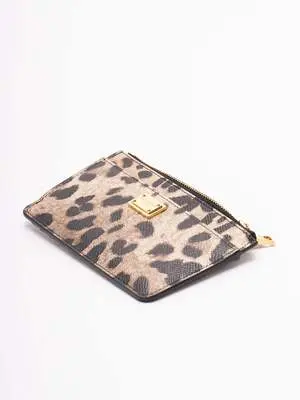 Dolce & Gabbana Leopard Print Card Holder