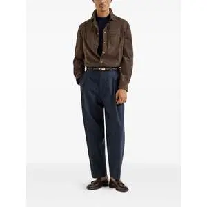 Brunello Cucinelli Suede Shirt Jacket