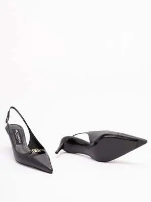 Dolce & Gabbana Silk-effect Nappa Leather Slingbacks - Multicolor