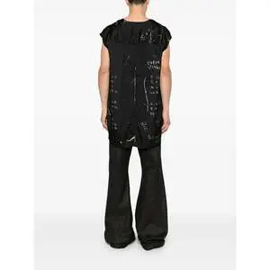 Rick Owens Graphic Print V-neck Sleeveless Top