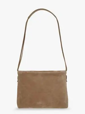 Brunello Cucinelli Suede Shoulder Bag - Cream