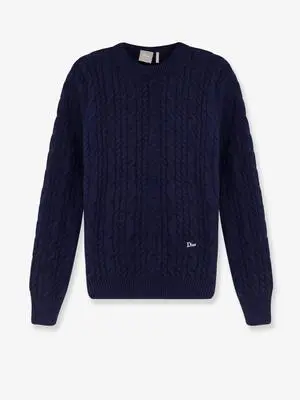 Dior Cable-knit Cashmere Crew Neck Sweater - Multicolor