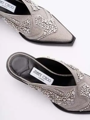 JIMMY CHOO Cece Mule Ii 60 Embellished Mules - Multicolor