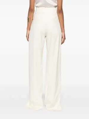 Saint Laurent Wide Leg Cotton Trousers