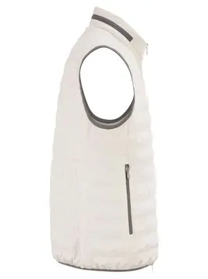 Brunello Cucinelli Sleeveless Down Jacket With Removable Hood