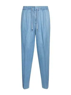 Brunello Cucinelli Light Wash Bottoms For Men