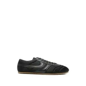 Dries Van Noten Satin Paneled Lace-up Sneakers - Black