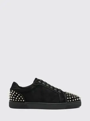 Men's Christian Louboutin Black Suede Sneakers