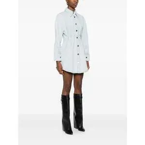 Givenchy Cotton Button-up Long Sleeve Shirt Dress