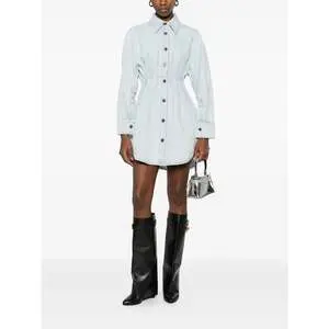 Givenchy Cotton Button-up Long Sleeve Shirt Dress