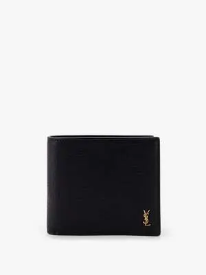Saint Laurent Saint Laurent Men East/West Tiny Leather Wallet Multicolor