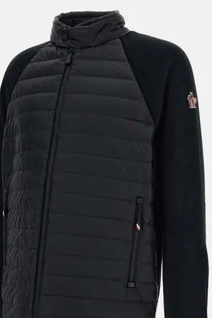 Moncler Zipped Cardigan With Padded Front - Multicolor