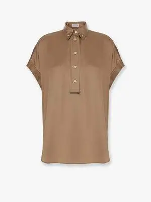 Brunello Cucinelli Silk Blend Shirt - Multicolor