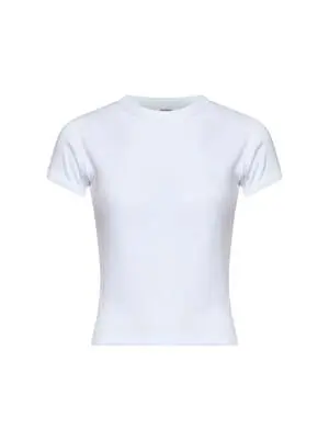 Saint Laurent Ribbed Cotton Jersey Cassandre T-shirt - Multicolor