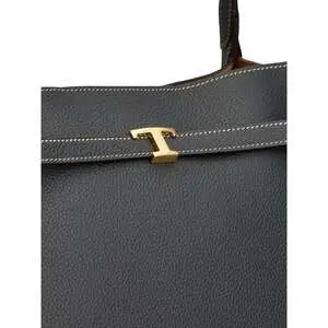 TOD'S Calf Leather Tote Bag - Black