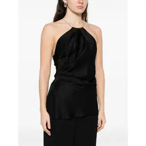 Victoria Beckham Halterneck Draped Top