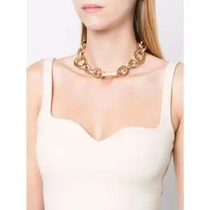 Cult Gaia Metallic Chain Necklace