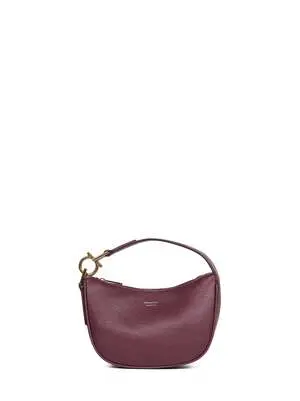 FERRAGAMO Plum North-south Mini Hobo Top Handle Bag