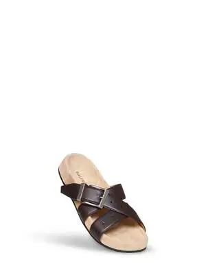 Balenciaga Black Calf Leather Belt Mules - Multicolor