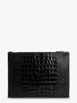 TOM FORD Leather Crocodile Print Clutch