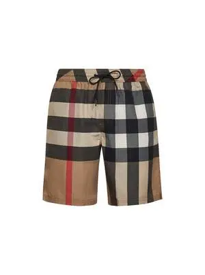 Burberry Check Swim Trunks - Multicolor