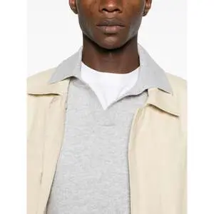 Brunello Cucinelli Ribbed Knit Half-zip Jumper - Gray