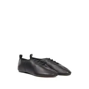 MAISON MARGIELA Lamb Skin Lace-up Split Toe Derbies - Black