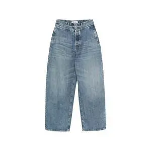 Attico Cotton Wide-leg Jeans - Blue