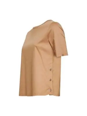 Herno Cotton Jersey T-shirt With Side Slit Detail
