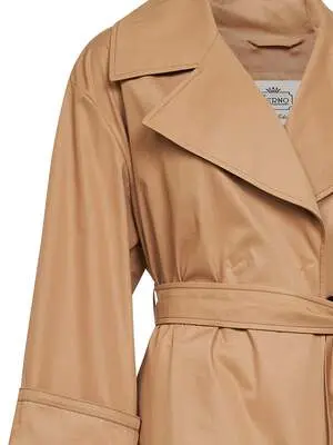 Herno Cotton Gabardine Belted Raincoat - Multicolor