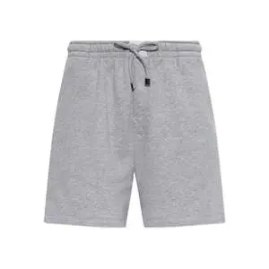 Attico THE ATTICO Grey Knee-Length Cotton Shorts With Drawstring Gray