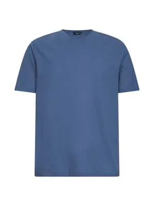 Herno Blue Lightweight Crepe Voile Jersey T-shirt - Multicolor