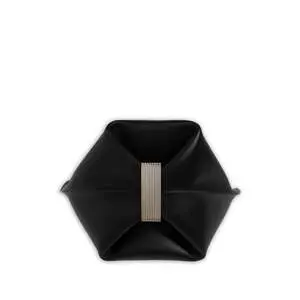 Attico Leather Tote Bag - Black